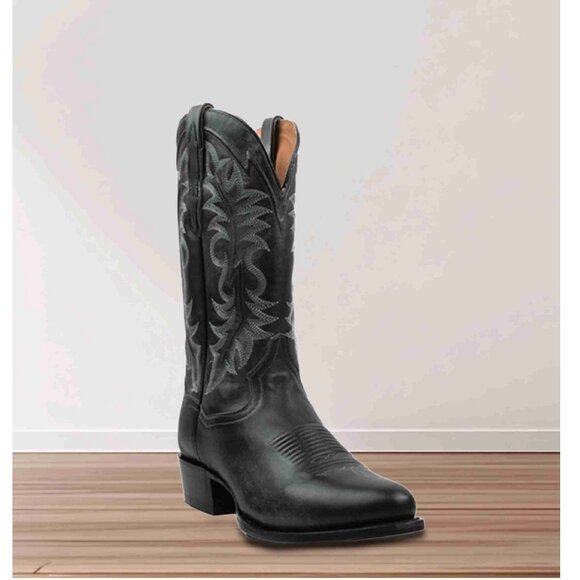 Dan Post | Shoes | Dan Post Mens Black Rugged Elegance Round Toe ...